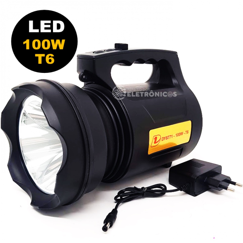 Holofote Super Potente Led 30w Td 6000a T6 Modelo Novo GRANDE | Shopee Brasil