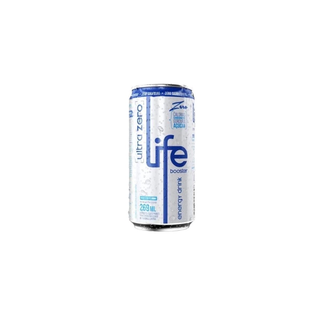 Energetico Life Booster Ultra Zero Tradicional Lata 269ml | Shopee Brasil