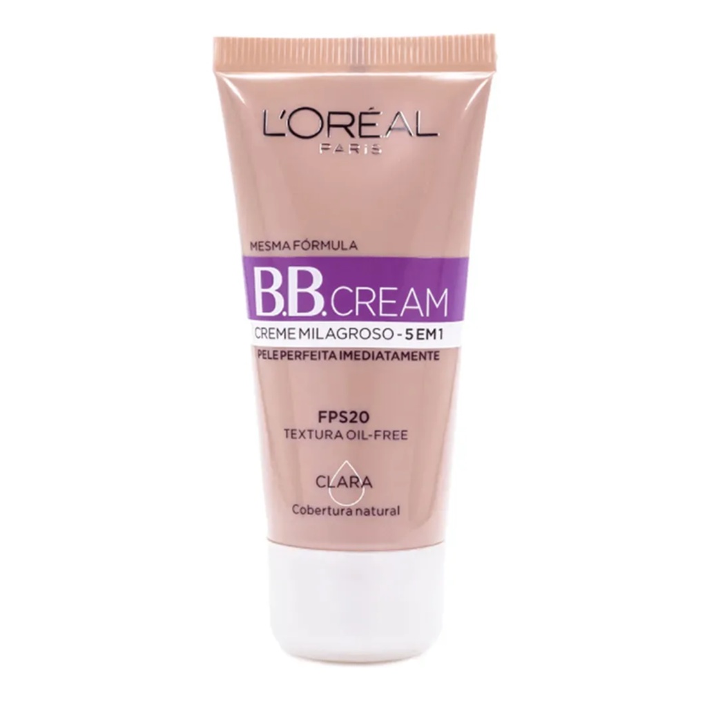 Base BB Cream 5 em 1 Cor Clara FPS 20 30ml Loréal Paris | Shopee Brasil