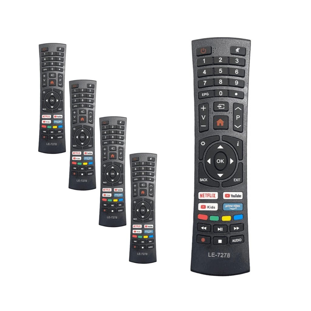 Kit 5 Controle Compatível Multilaser Smart TV 4K Tl026 Tl032 | Shopee Brasil