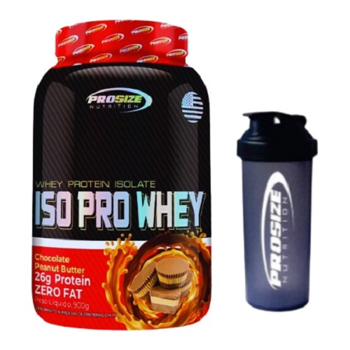 Whey Isolado Novo Iso Pro Size Nutrition 900g + Coqueteleira | Shopee ...