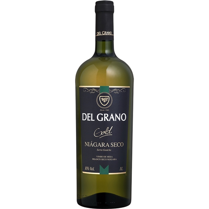 Del Grano Gold vinho Branco Seco 1L | Shopee Brasil