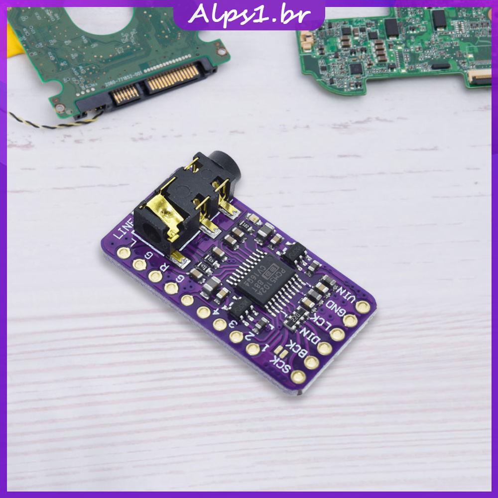alps1 Interface I2S PCM5102A Decodificador DAC GY-PCM5102 I2S Módulo Player Para Placa De ...