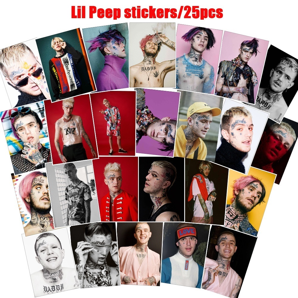 25pcs Pôsteres Mistos De Lil Peep Sticker Graffiti Rock music Stickers ...