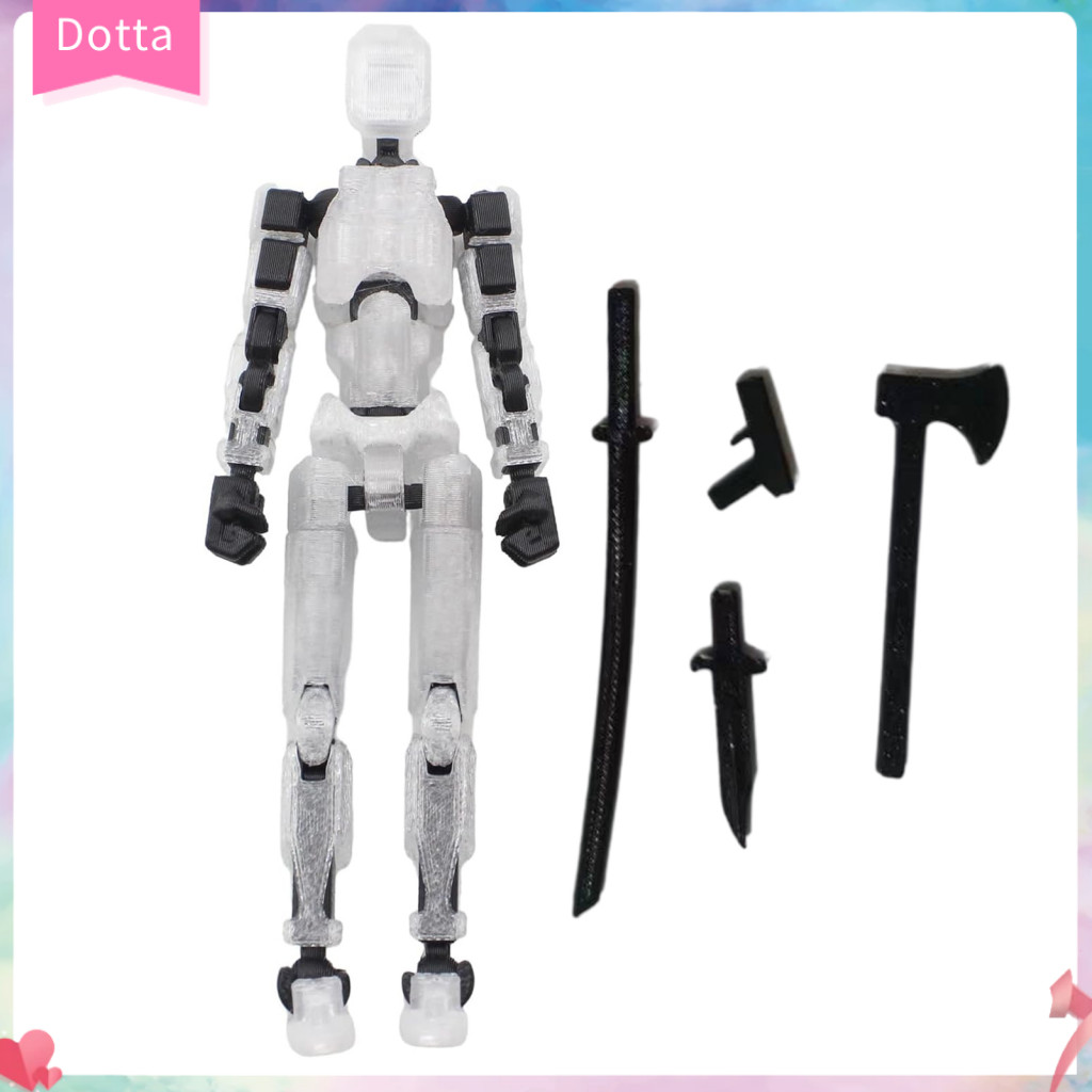 Multi-jointed Movable Robot Full Body Activity Action Figure Diy 3d ...