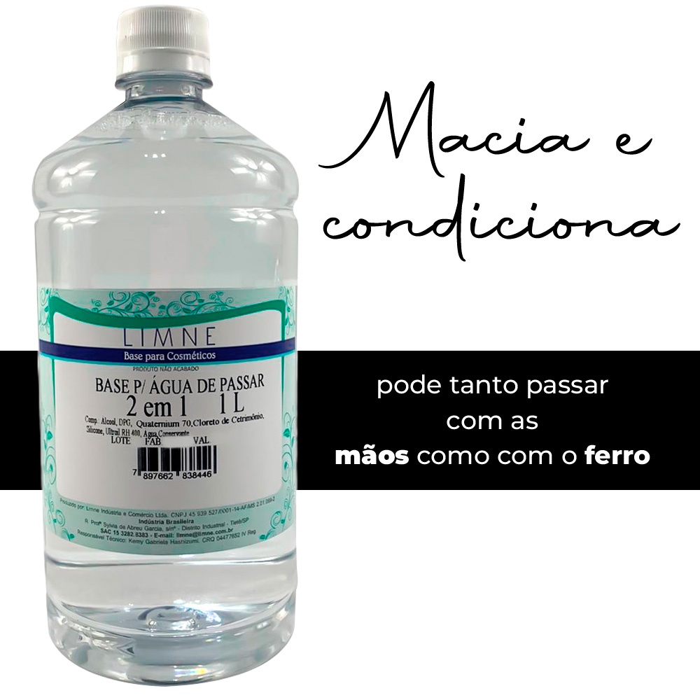 Base Agua de Passar 2 em 1 Transparente - 1L | Shopee Brasil