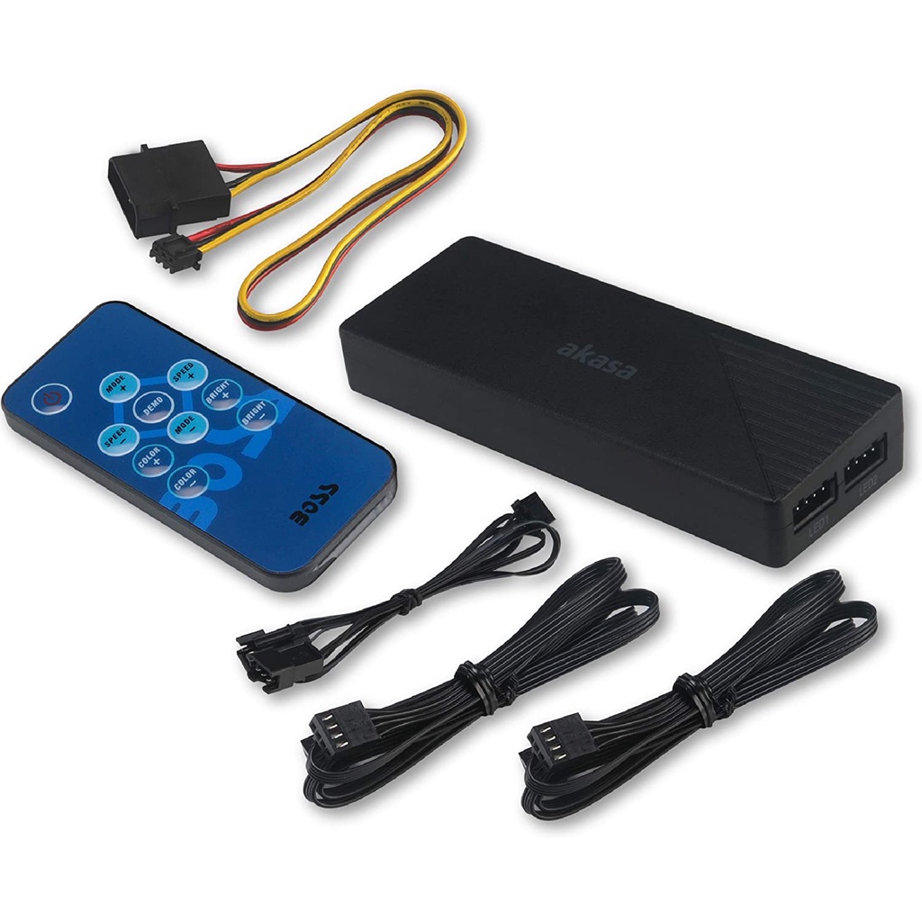 Controlador aRGB e fans PWM Akasa Vegas com Controle Remoto | Shopee Brasil