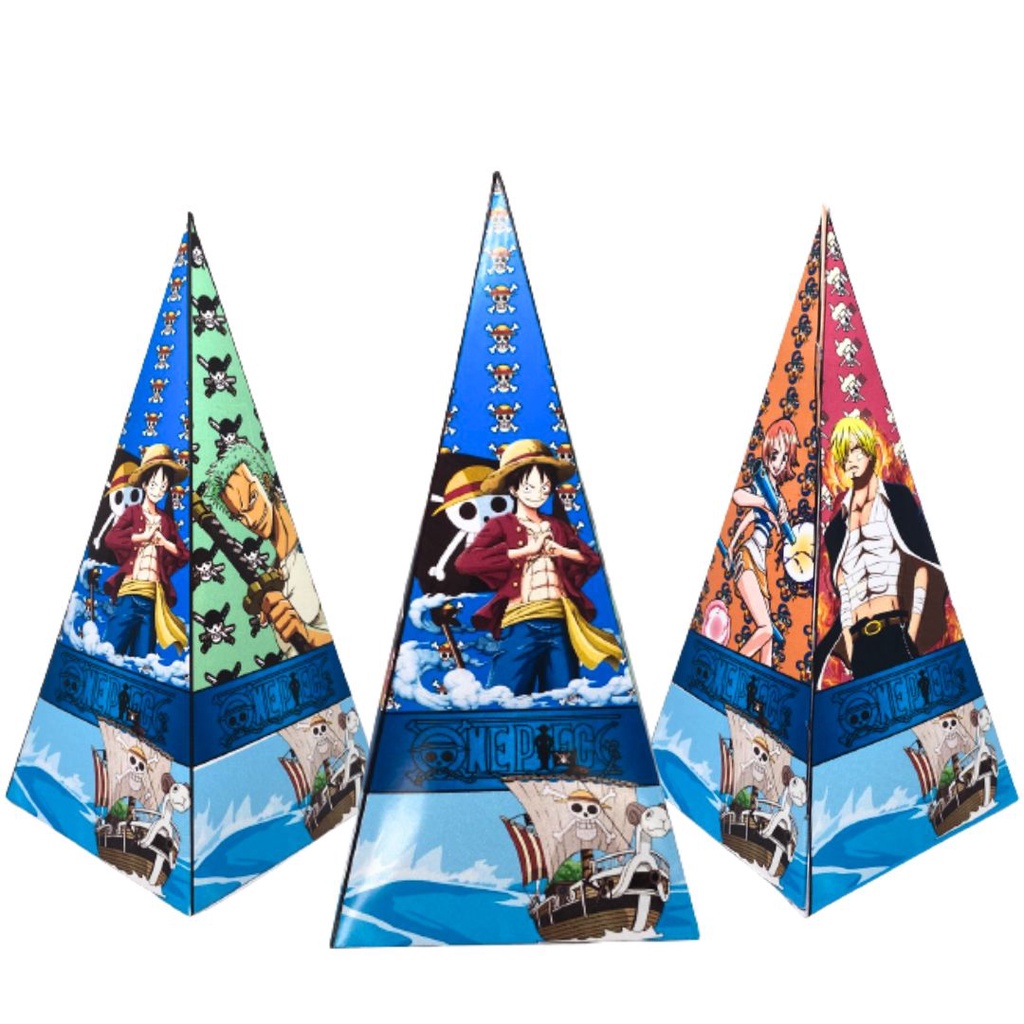 10x Caixinhas Piramide - One Piece | Shopee Brasil