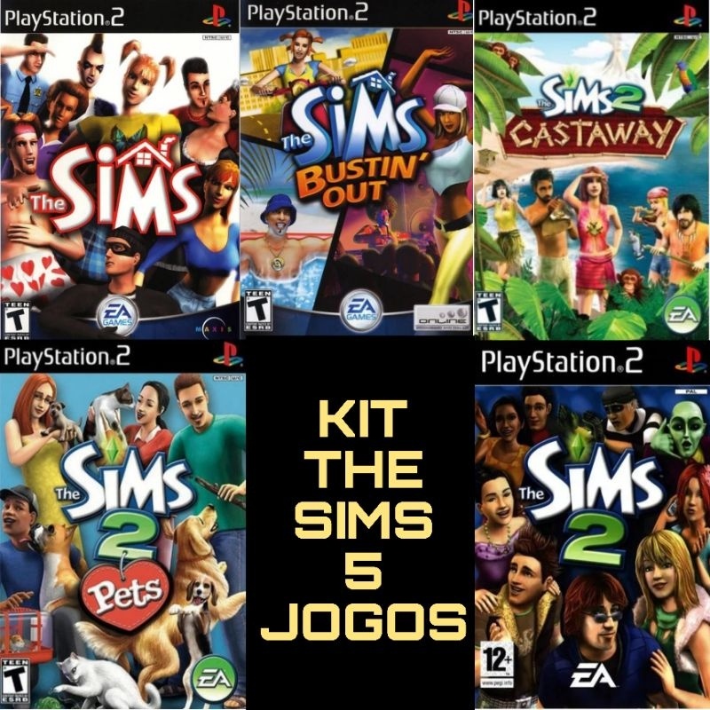Kit The Sims 5 Jogos Ps2 - Jogos Ps2 | Shopee Brasil