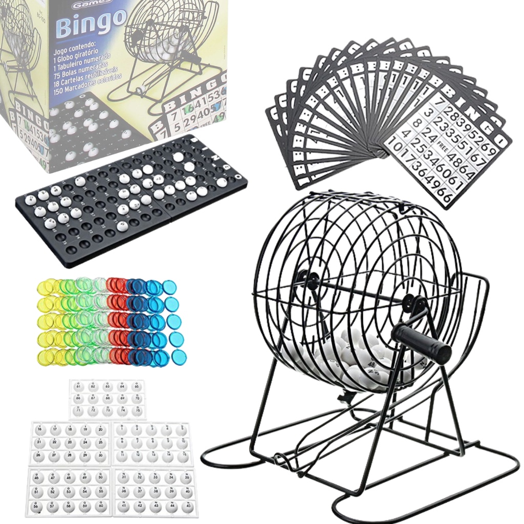Bingo Quermesse Profissional Completo Metal Tabuleiro Festa | Shopee Brasil