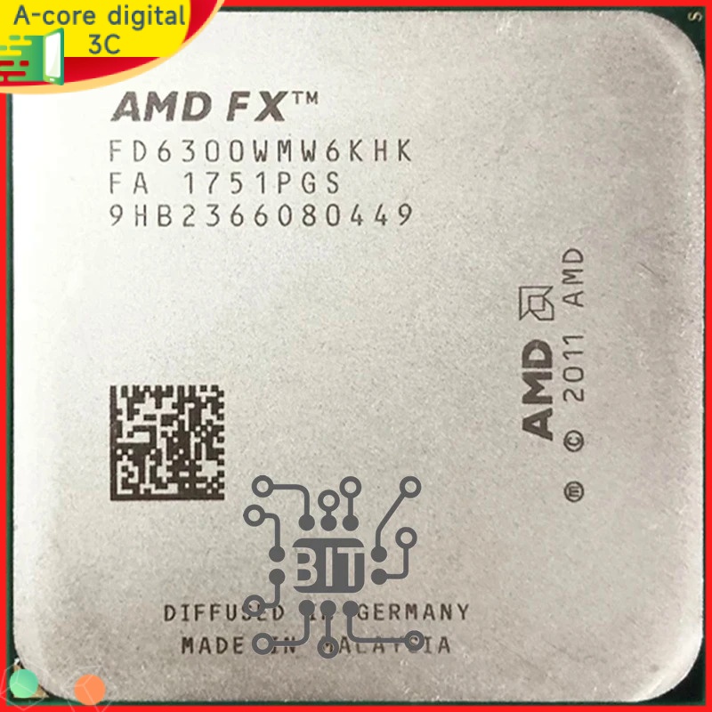AMD FX-Series FX6300 FX 6300 3.5GHz processador de seis núcleos FD6300WMW6KH soquete AM3 ...