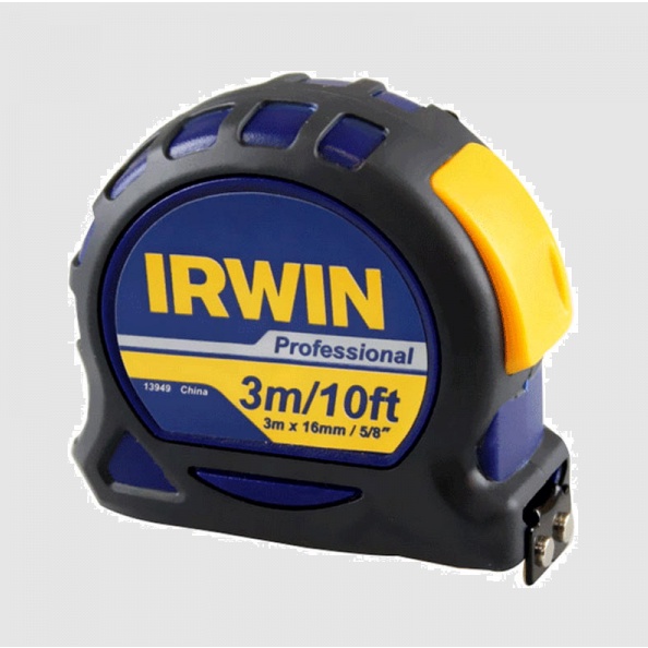 Trena Standard 3 Metros 10 Ft x 1/2" Irwin com base emborrachada ...