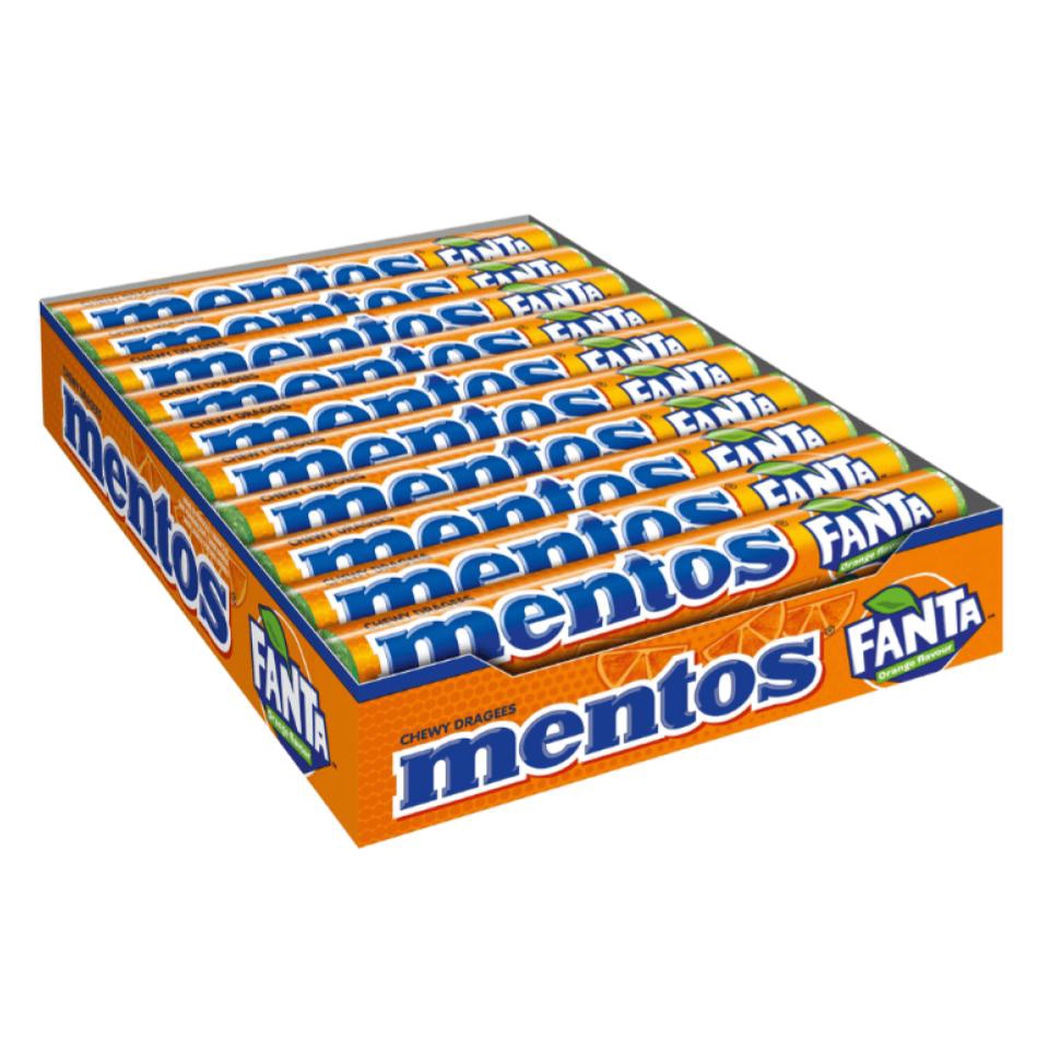 Drops Mentos Stick Fanta C/ 16Un 600g | Shopee Brasil