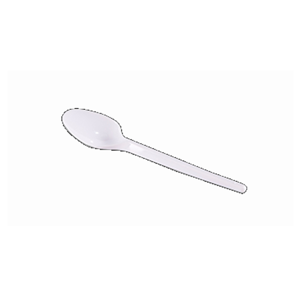Colher Descartável Plástico Branca Sobremesa 50uni Prafesta | Shopee Brasil