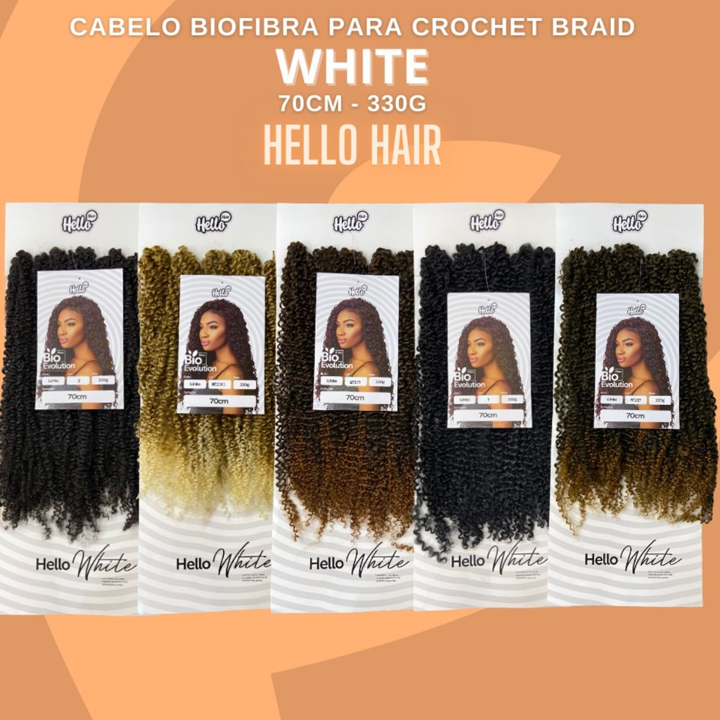 Cabelo White - Bio Premium - Hello Hair - 330g | Shopee Brasil
