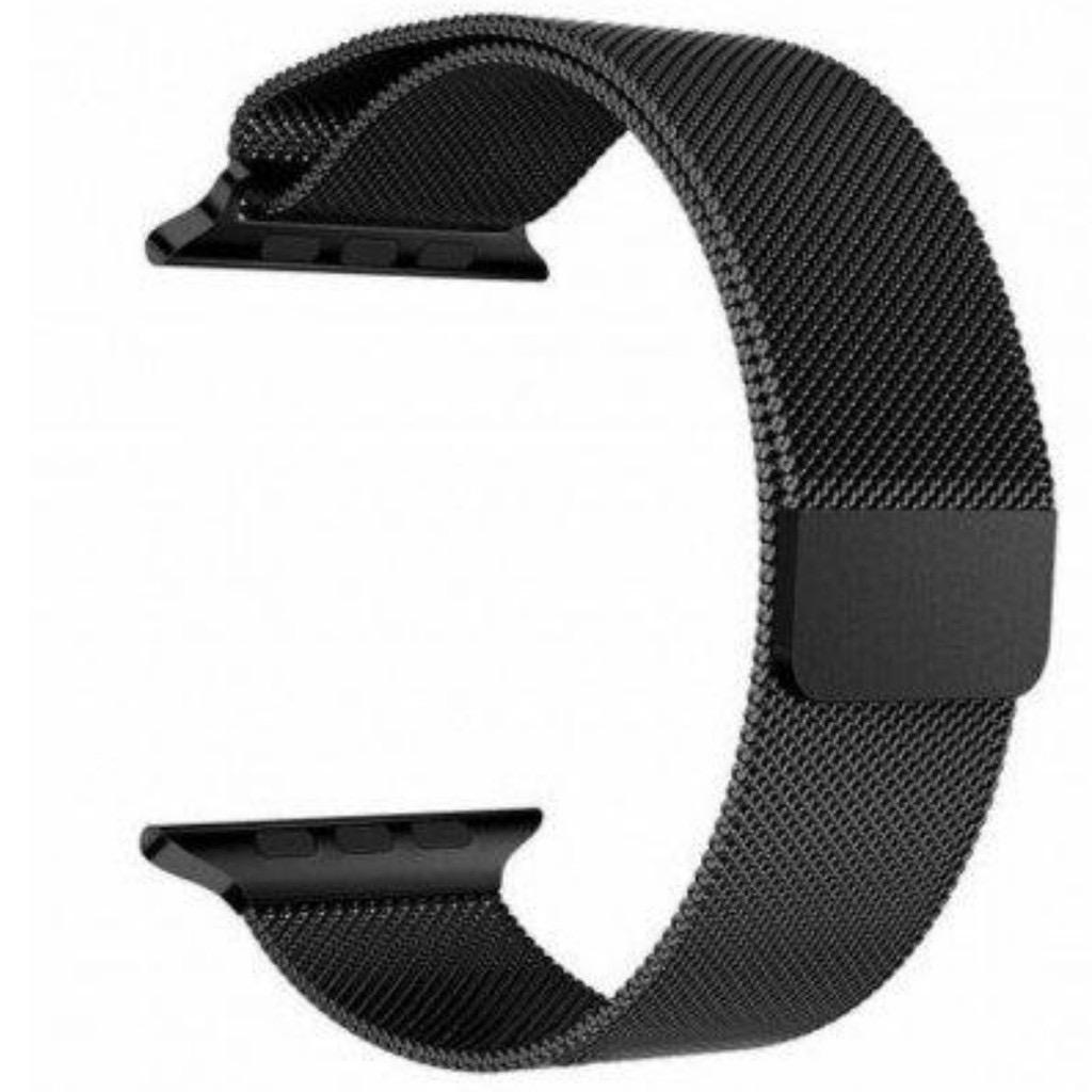 Pulseira Para Smartwatch 42-44mm Aço Metal Cor:Preta | Shopee Brasil