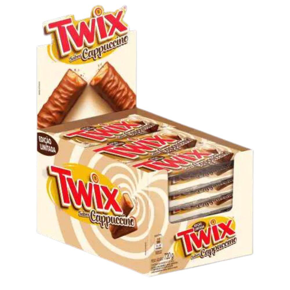 Chocolate Twix Cappuccino 720g c/18 un (40g) | Shopee Brasil
