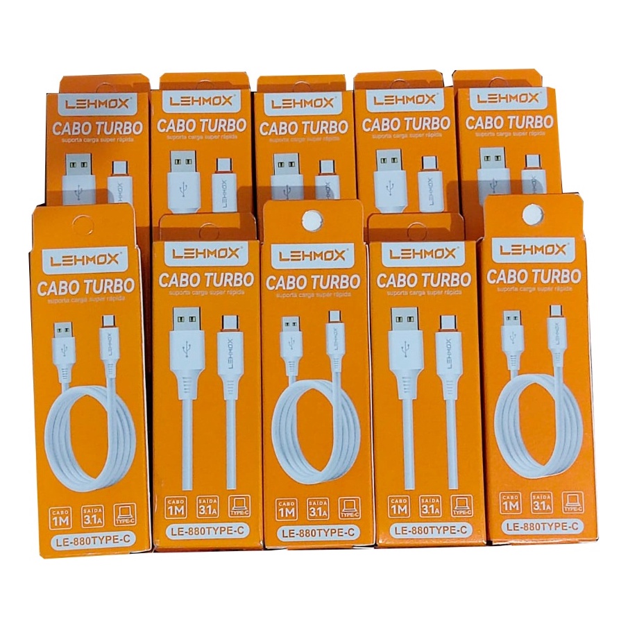 Kit 10 Cabos Tipo C Carregar Celular E Dados Atacado Revenda | Shopee Brasil