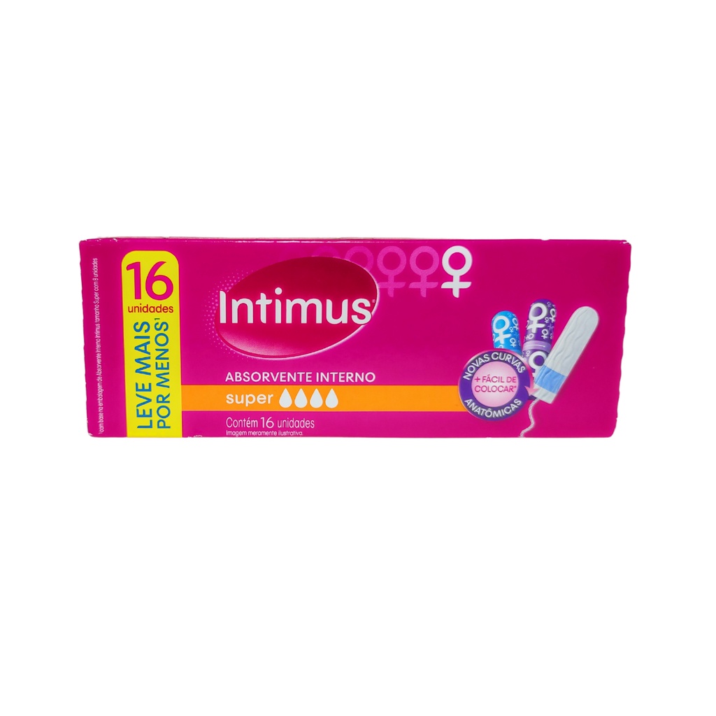 Absorvente Intimus Interno Super com 16Un (Tipo OB) | Shopee Brasil