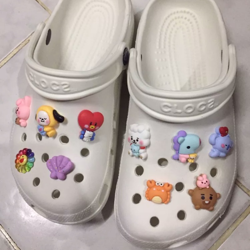Desenho Animado SHOOKY BTS Jibbitz Para Croc Kpop Bt21 Jibits Charm ...
