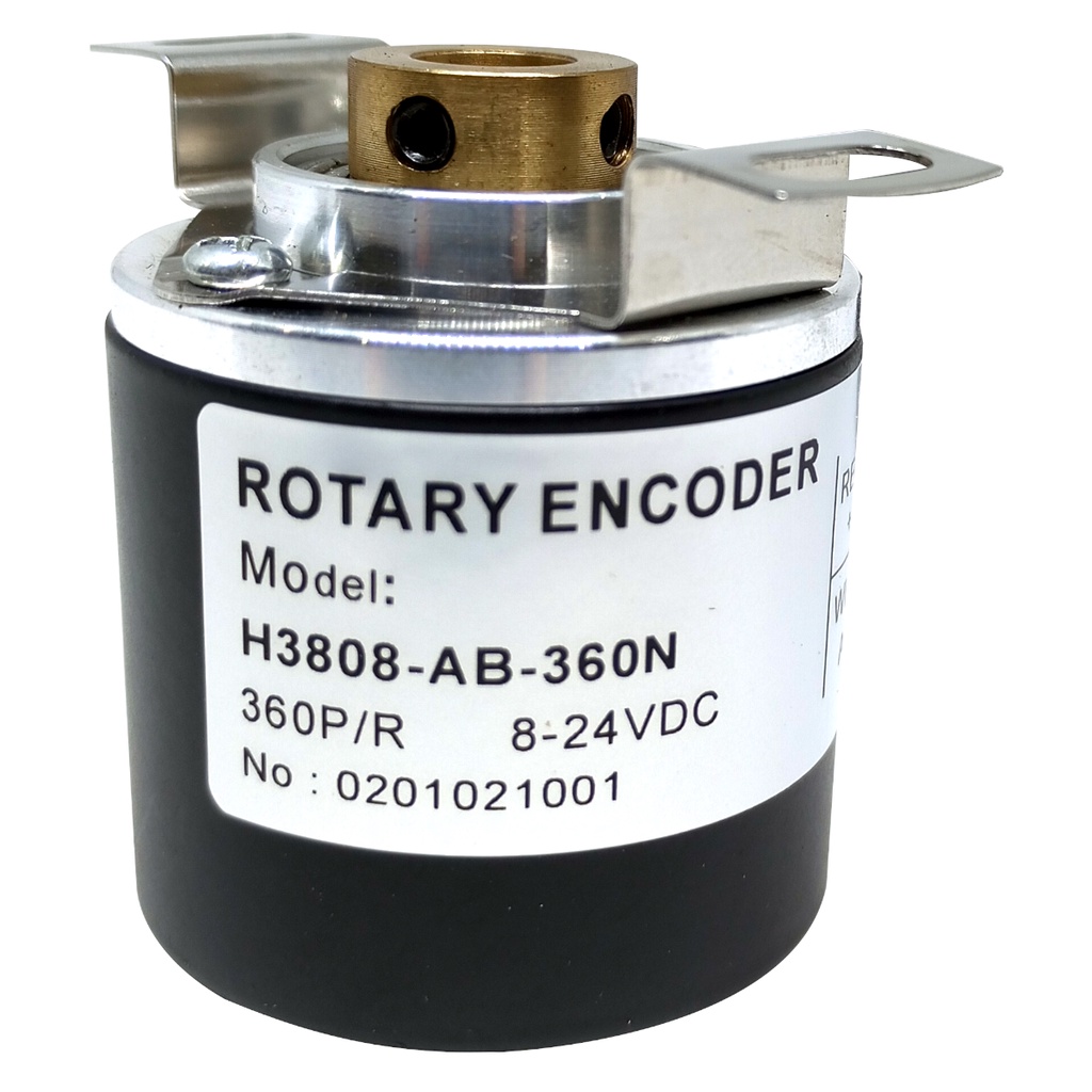 Encoder Incremental Eixo Vazado 360 P/R Npn 8-24V H3808-360-C (F41) | Shopee Brasil