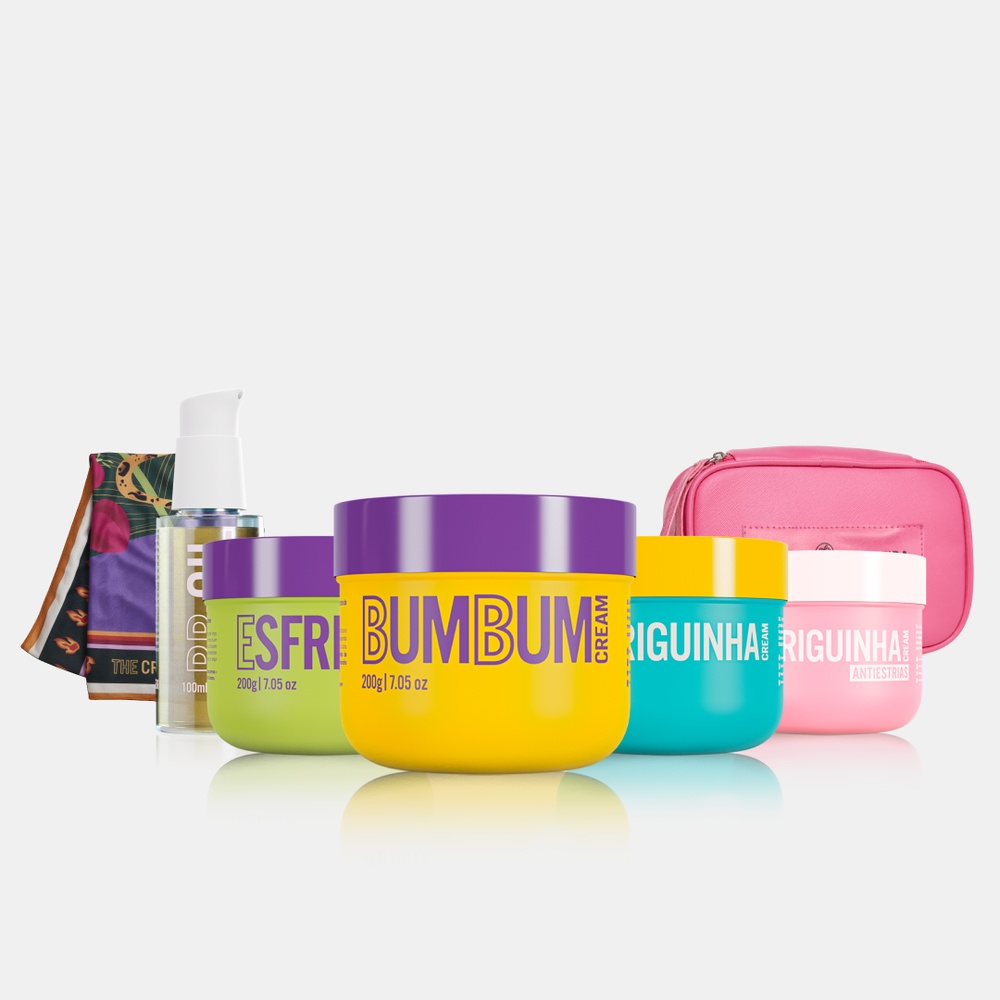 Kit BB Completinho: Bumbum Cream + Esfrega Esfoliante + Barriguinha ...
