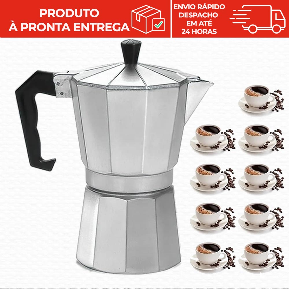 Chaleira Cafeteira De Alumínio Tipo Italiana Premium Moka Café Expresso ...