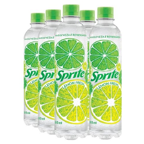 Refrigerante Sprite Fresh Limão - 06 Unidades Sem Açucar 510ml | Shopee ...