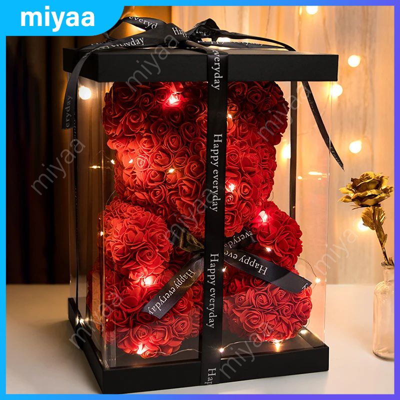 Urso de rosa presentes urso de pelúcia flor dia dos namorados casamento ...