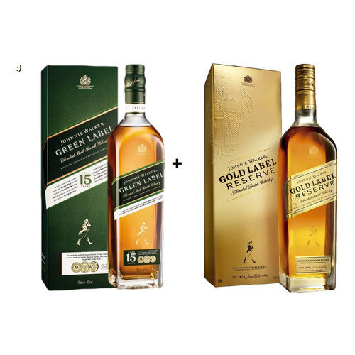 Green Label E Gold Label 750 Ml Lacrada Com Caixa Original | Shopee Brasil