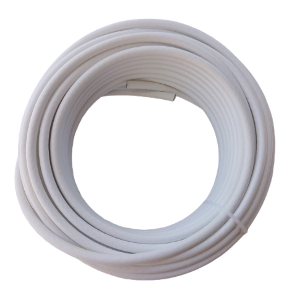 Cabo Coaxial 75 Ohms Branco RG6 15m Homologado Anatel sem Conectores ...