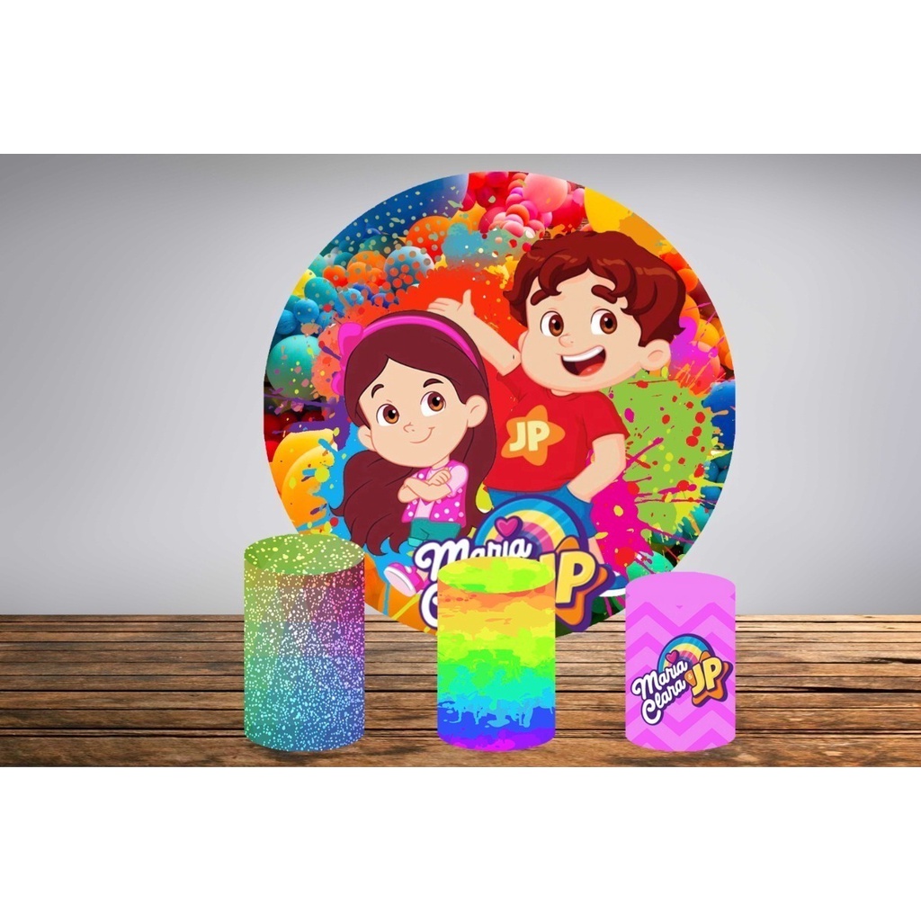 Kit Painel Redondo 1,5 + Capa De Cilindro Maria Clara E Jp | Shopee Brasil