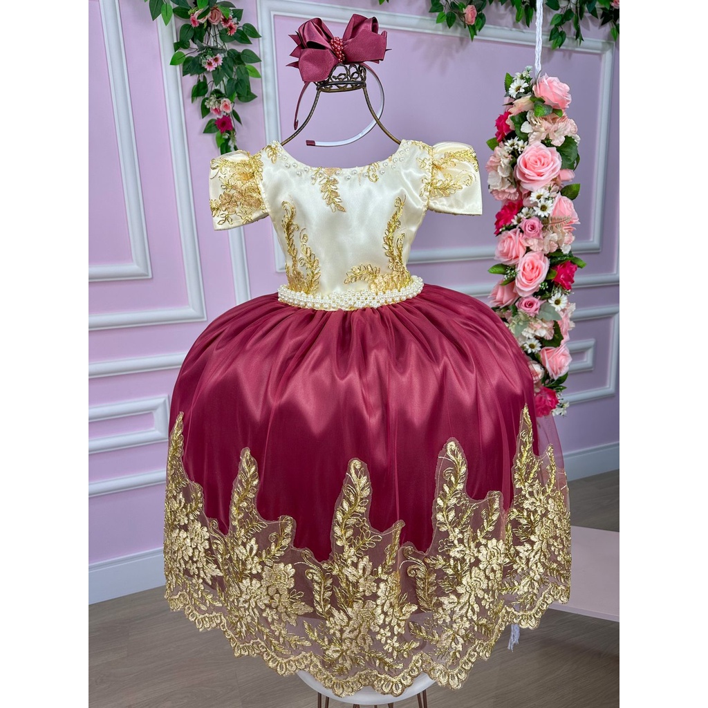 Vestido Enjoy Longo Bela Peito Off Marsala | Shopee Brasil