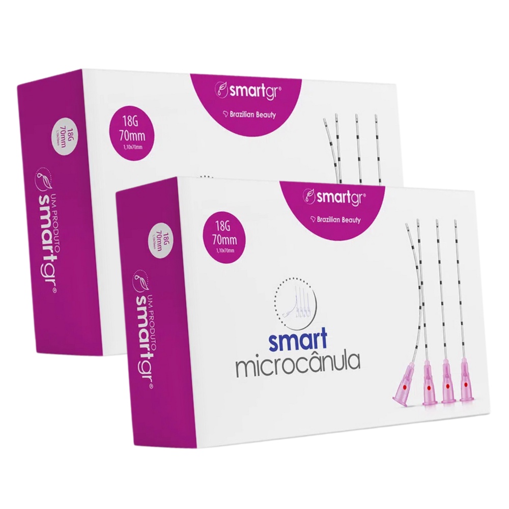 Kit 2 Smart Gr Caixa 10 Unid Smart Micro Cânula 18G X 70MM | Shopee Brasil