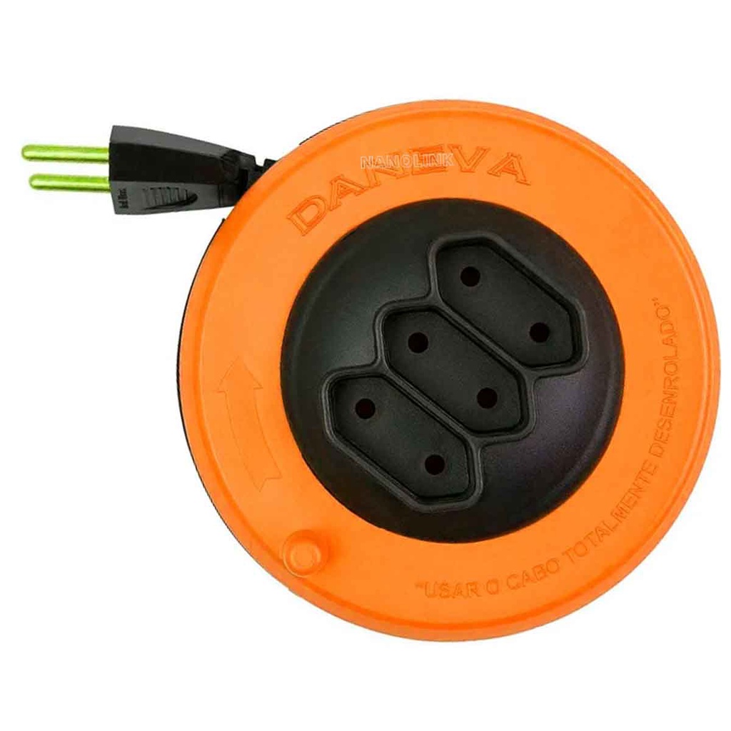 Extensão Elétrica Retrátil 5 Metros 10A Bivolt Inmetro Daneva Legrand ...