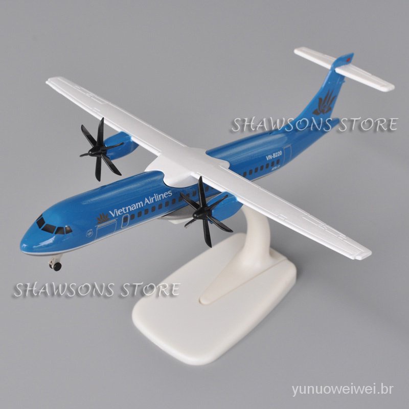 Microescala Reprodução 1: 140 Diecast Metal Toy ATR-72 Vietnam Airlines ...