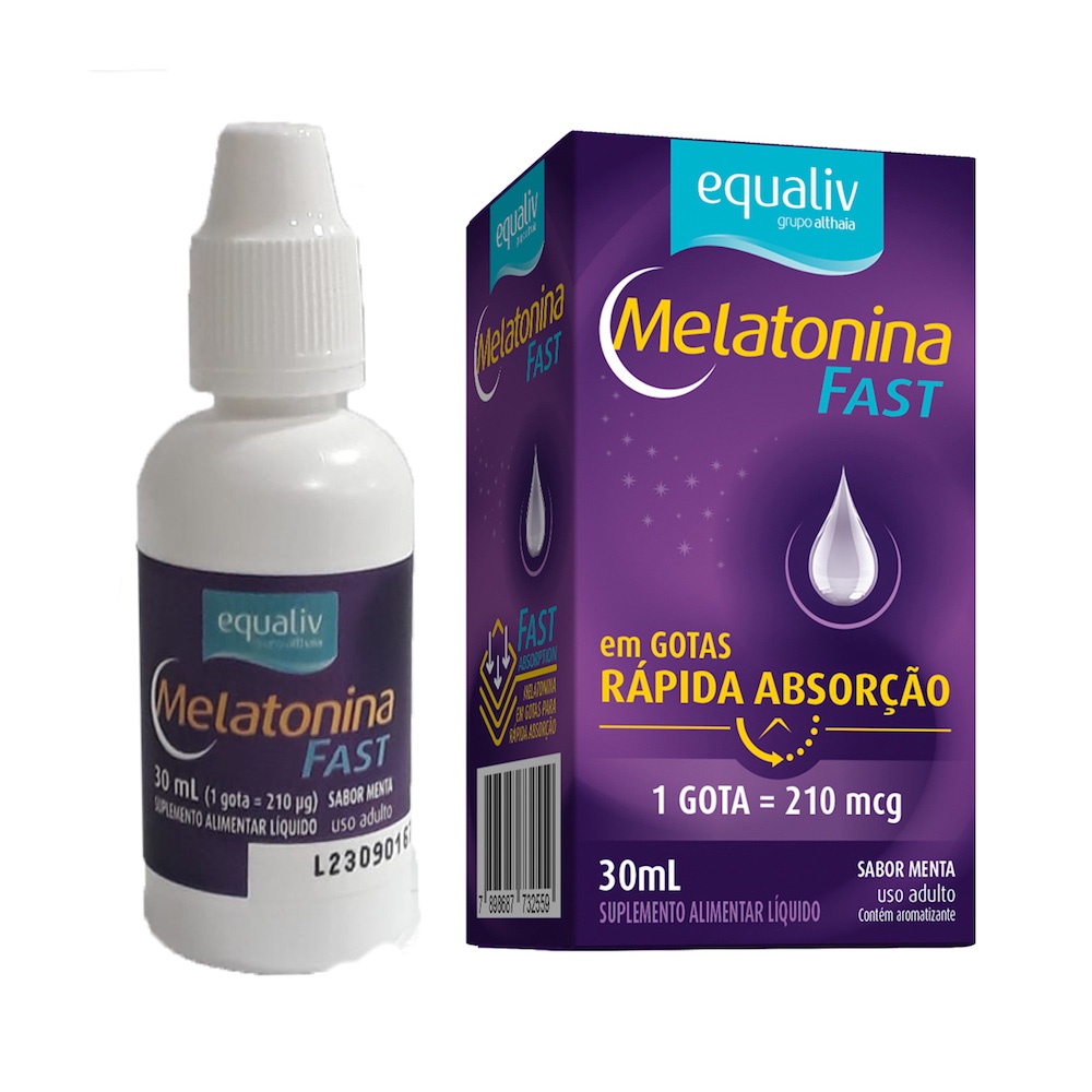 Melatonina Fast Para Sono Profundo Em Gota 30ml Equaliv | Shopee Brasil