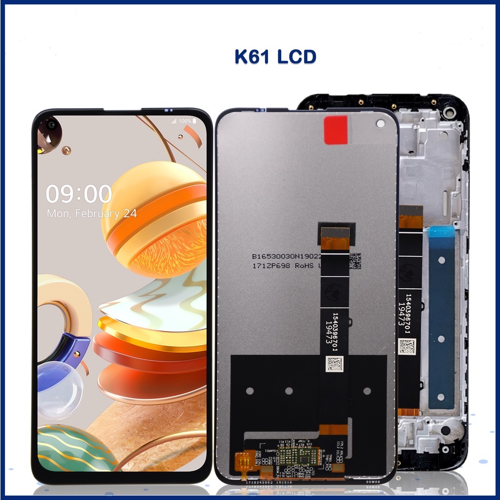 6.53" Tela Para Lg K61 Display Touch Frontal Compativel LM-Q630 ...