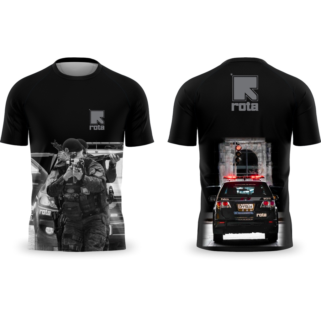 Camisa Rota Tático Admiradores Policia Uso Liberado | Shopee Brasil