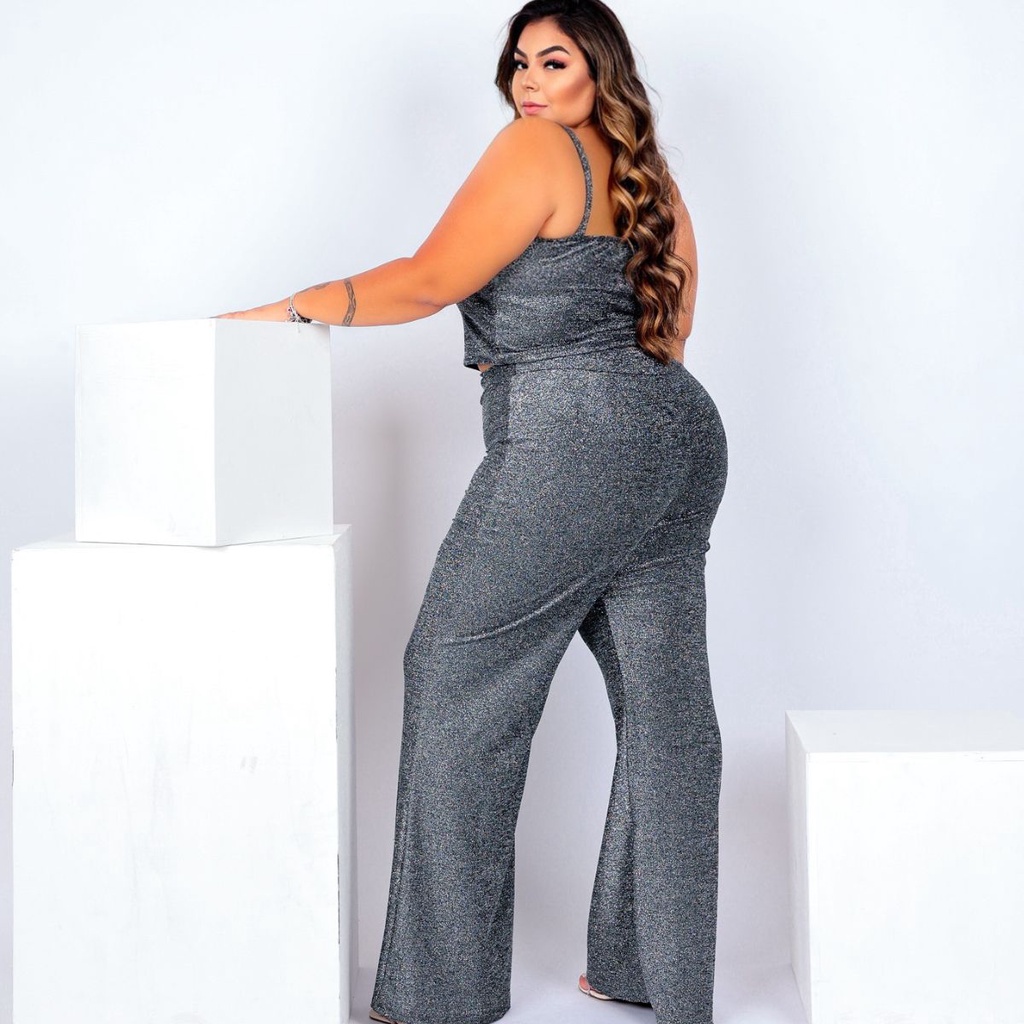 Conjunto Lurex Plus Size Kruella Store | Shopee Brasil