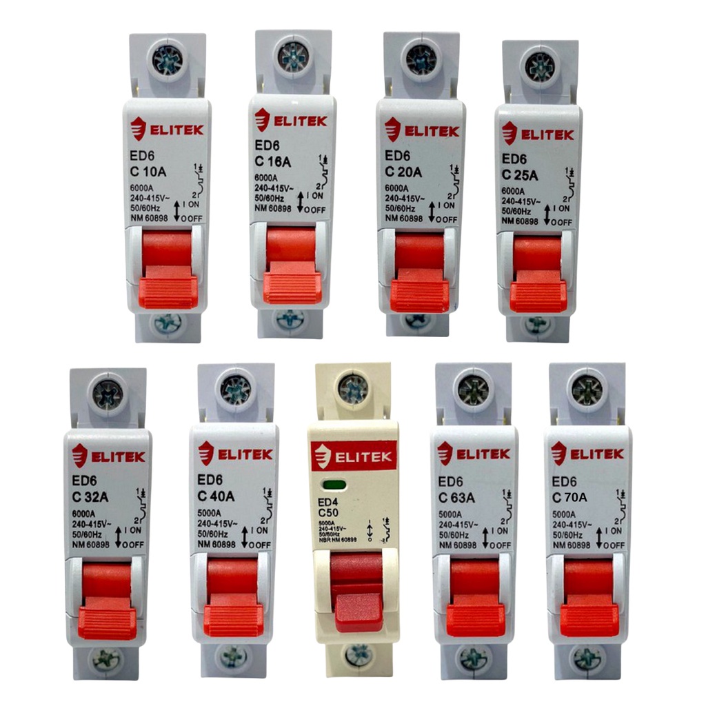 Disjuntor Unipolar Mono 10a, 16a, 20a, 25a, 32a, 40a, 50a, 63a | Shopee Brasil