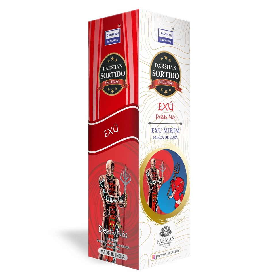 Incenso Darshan Exu + Exu Mirim Box Com 25 Caixinhas | Shopee Brasil