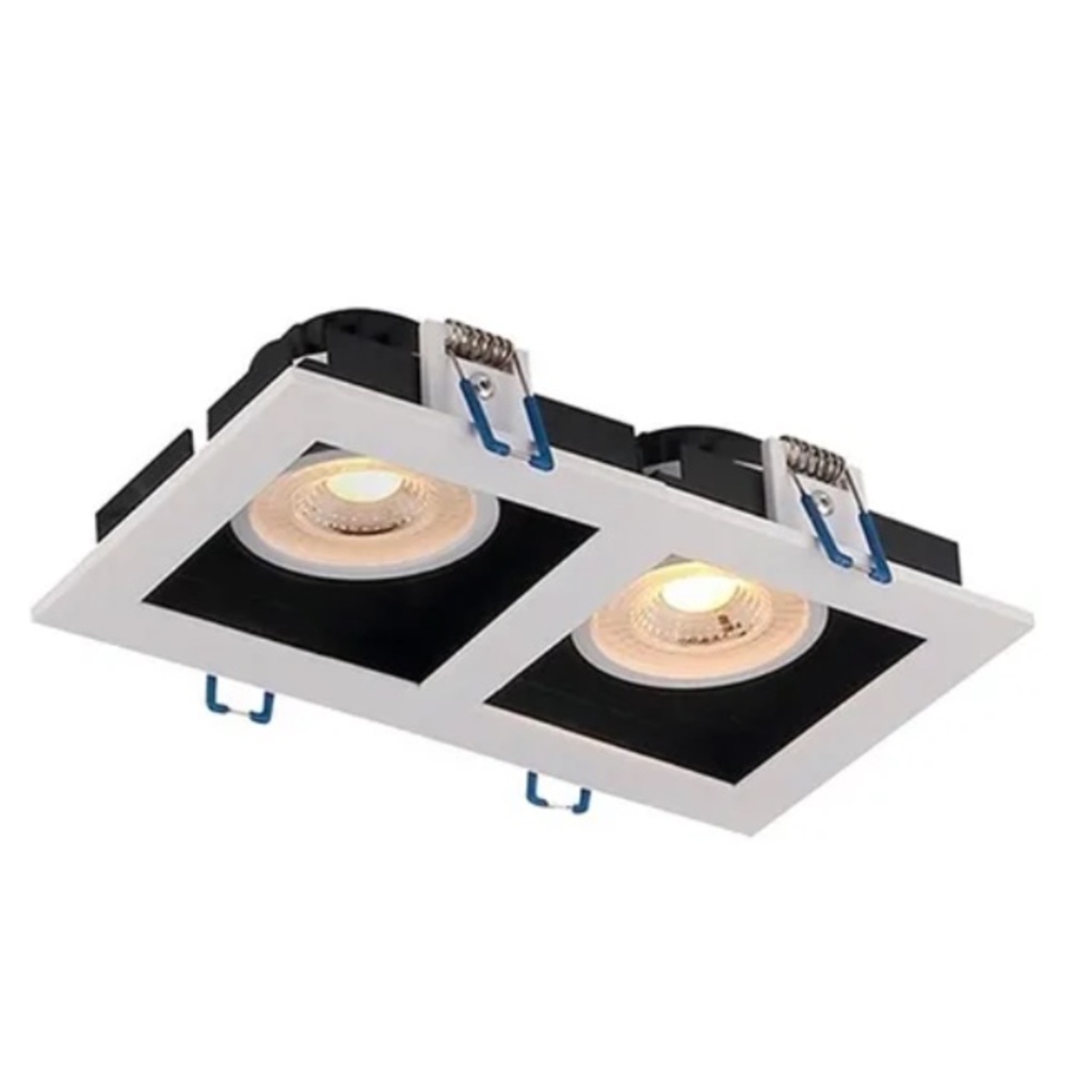 Spot Mix Recuado Duplo Movel PVC 12w 3000k/6500k LED FACTORY | Shopee ...