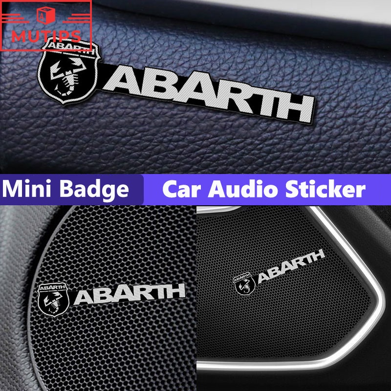 Fiat Abarth 4Pcs/Set 3D Carro Metal Emblema De Auto Autocolantes Para ...