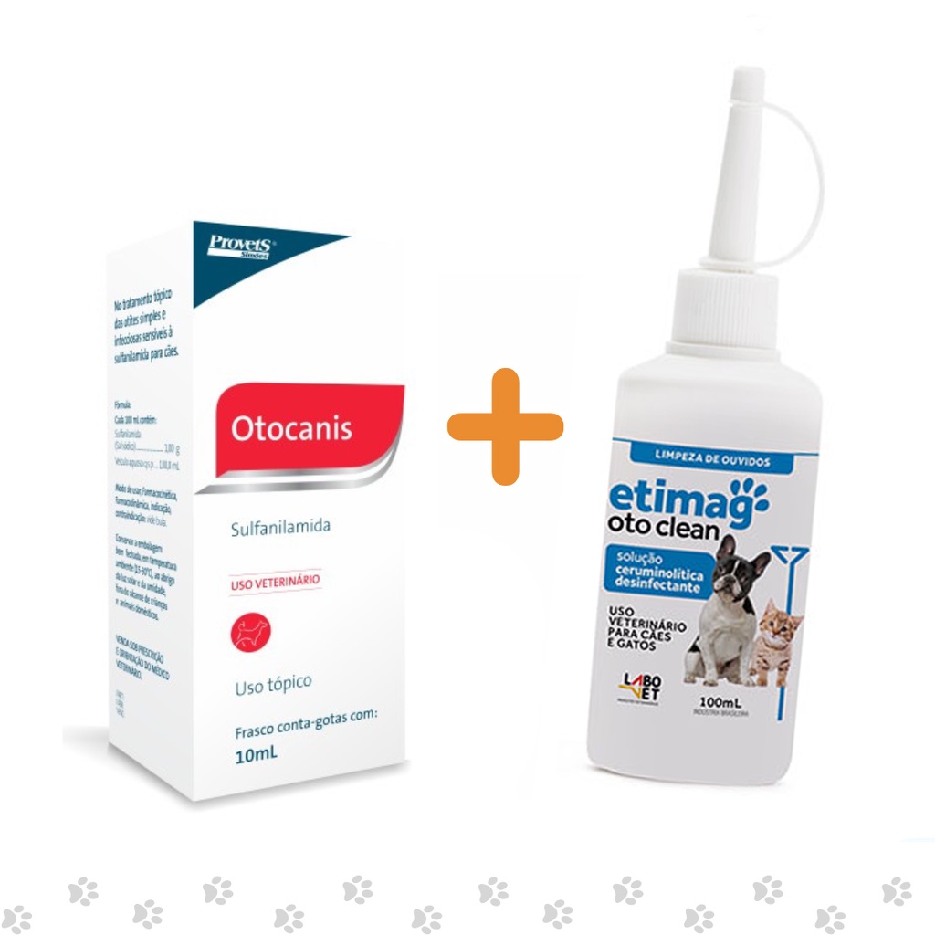 Otocanis Remédio Para Otites Dor De Ouvido em Cães 10ml + Etimag ...