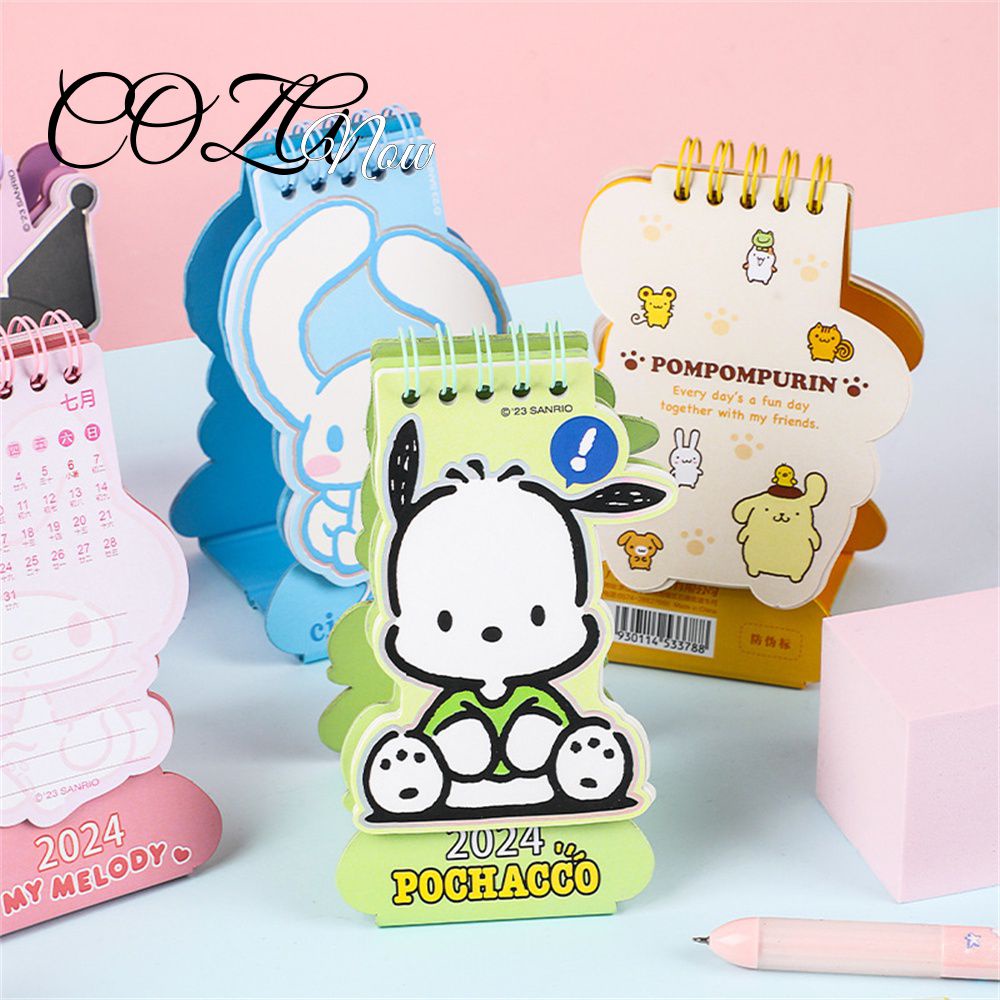2024 Sanrio Alien Desk Calendar Fun Flip-up Calendar Cartoon Kulomi ...