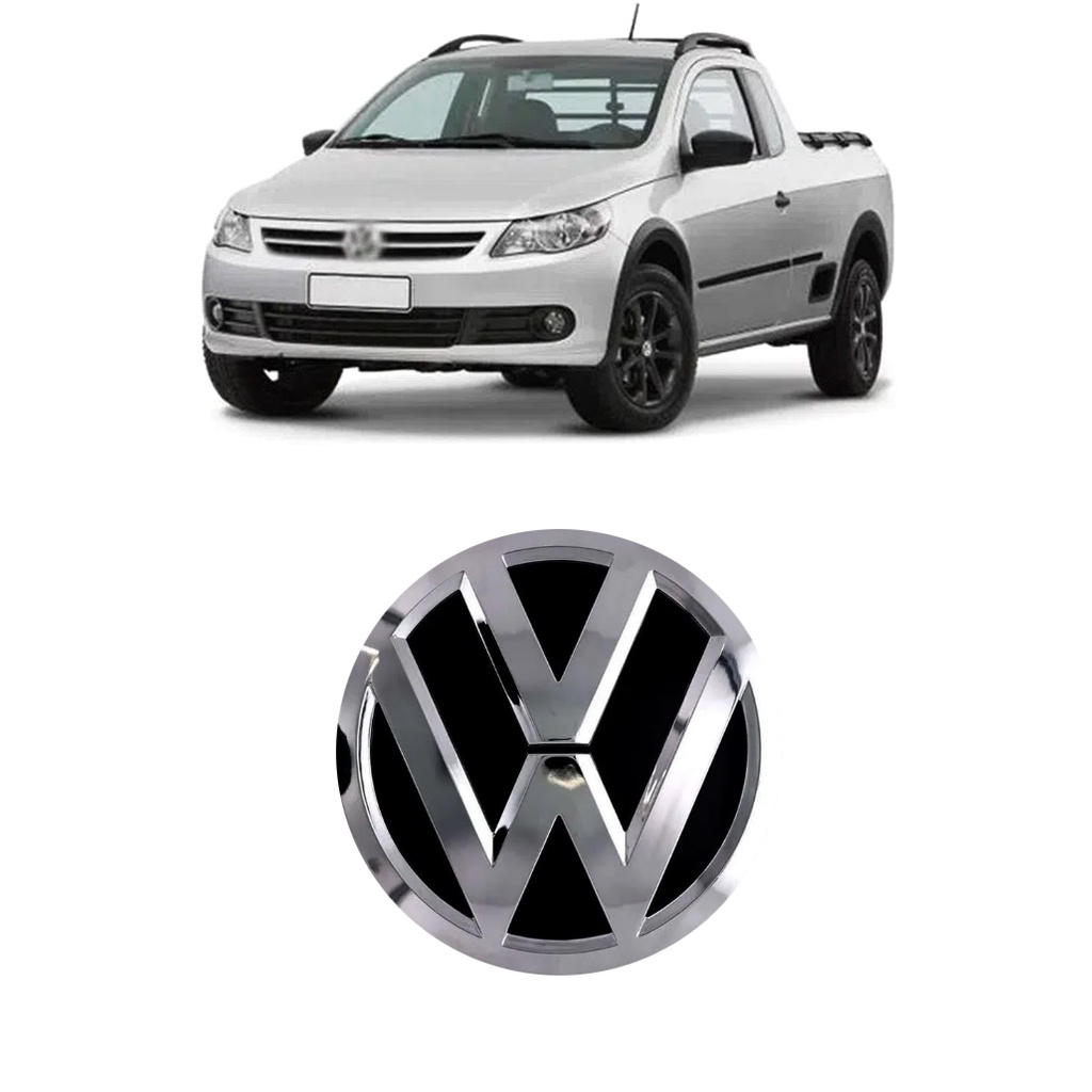 Emblema Simbolo Logo Vw Original Tampa Traseira Cacamba Saveiro G5 G6 ...
