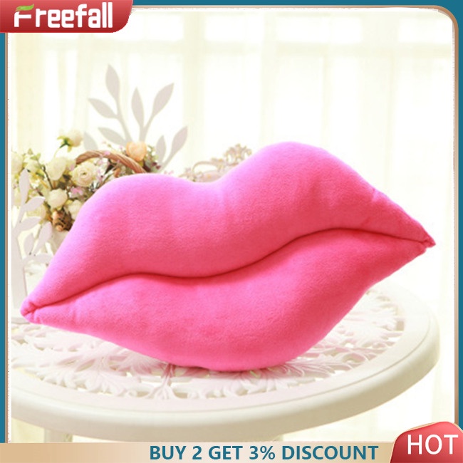 FreeFall Almofada De Em Forma De Lábio De Pelúcia Macia Para Namorada ...