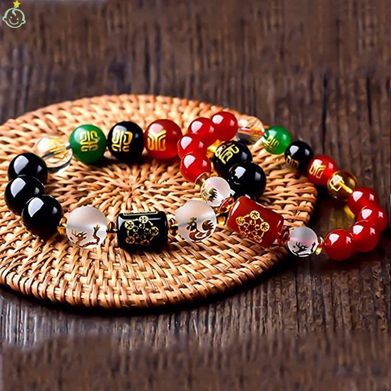 Feng Shui Obsidian Five Elements wealth Shengguang Bracelet Atraindo ...