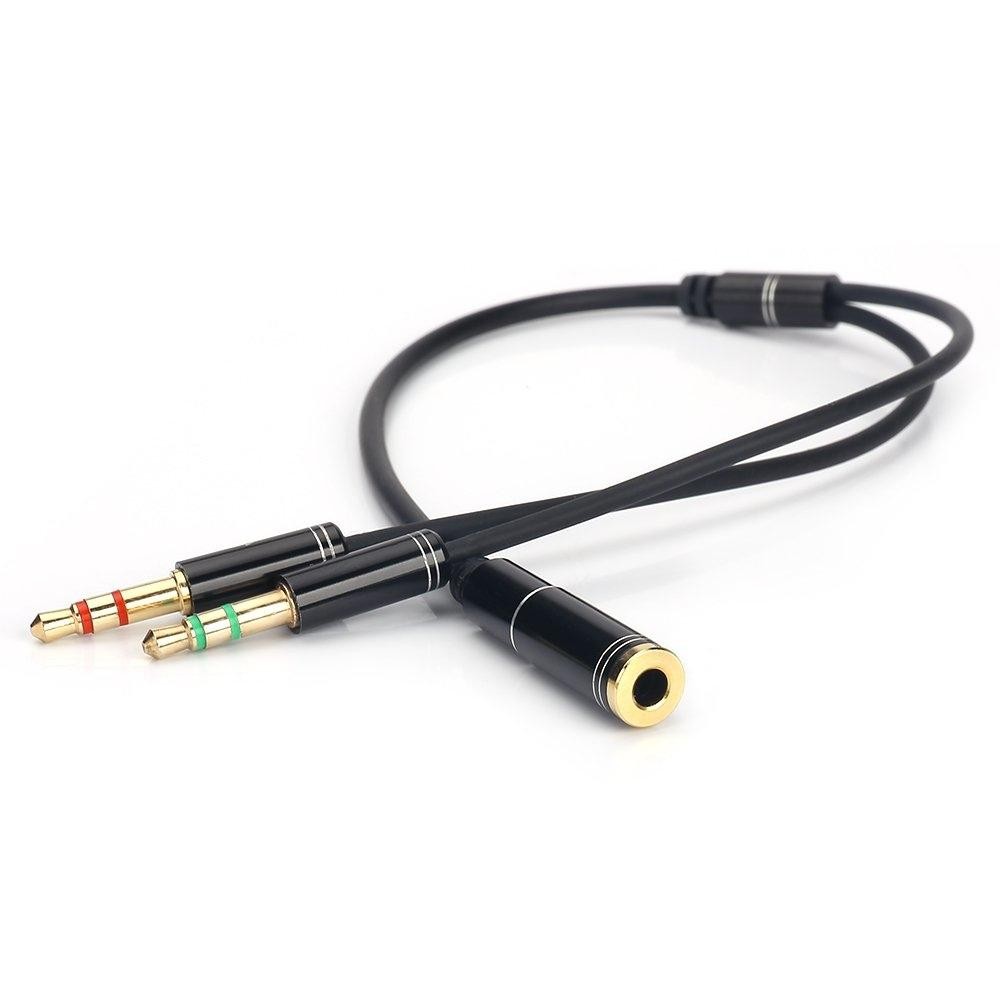 Adaptador P2 Fêmea para 2 P2 Macho – Ideal para Headset com Microfone e ...